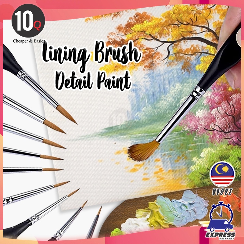 10Q Lining Brush for Detail Paint Point Fine Miniature Painting Berus ...