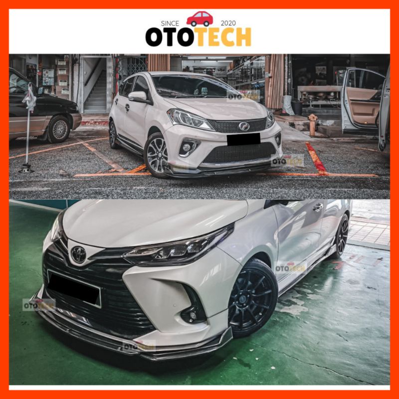 Car Universal Front Bumper Lip skirting Double Layer design diffuser ...