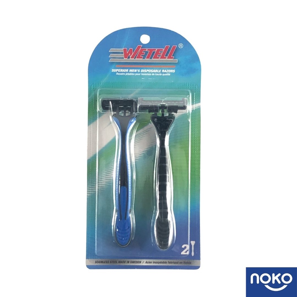 Wetell Superior Men's Disposable Razors (2pcs) - 2674 | Shopee Malaysia