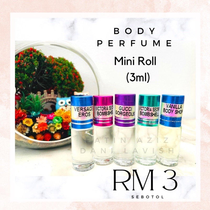 Mini Roll Perfume (3ml) | Shopee Malaysia