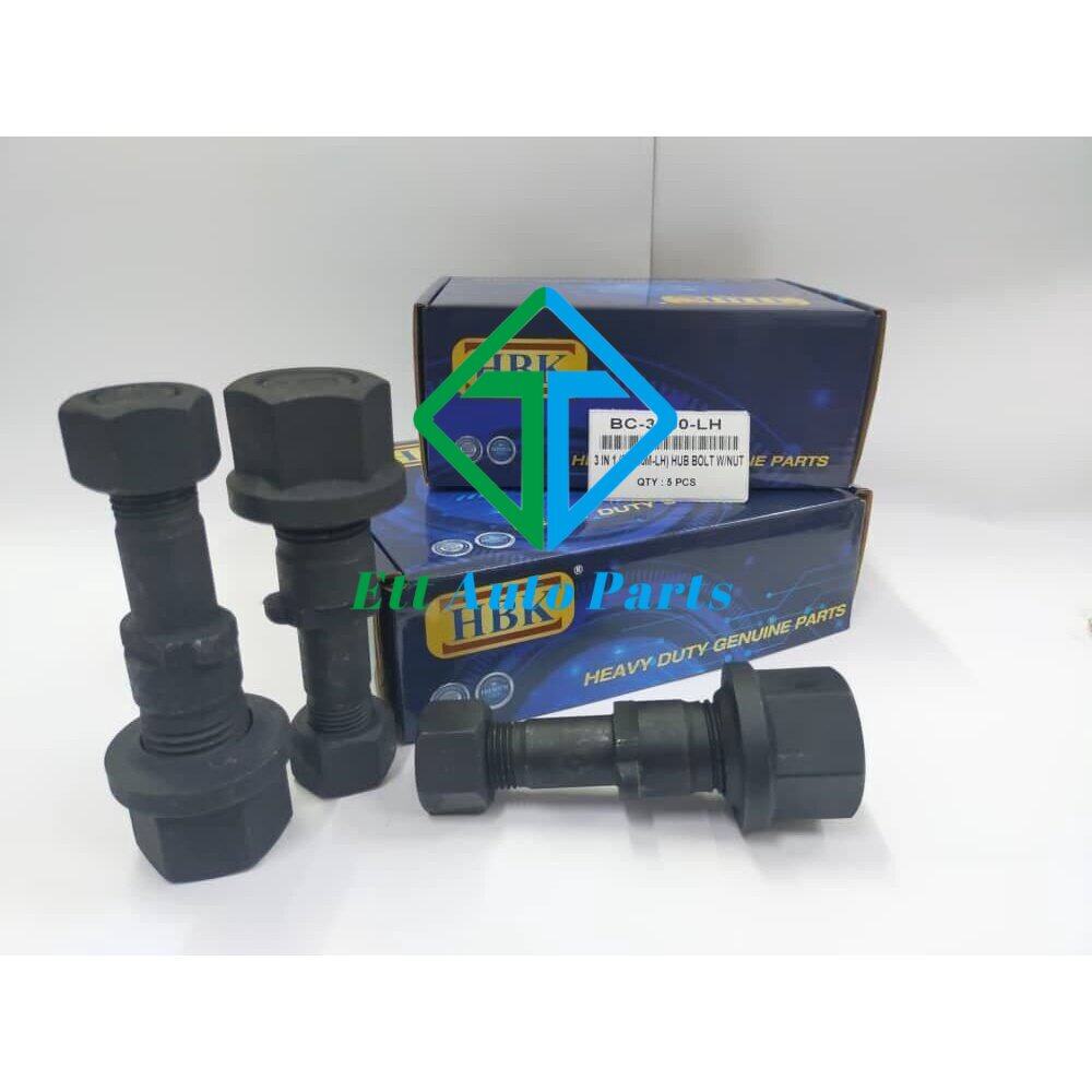 BC-3000 HINO NISSAN FUSO 30MM WHEEL HUB BOLT (REAR) LORRY TAYAR SCREW ...