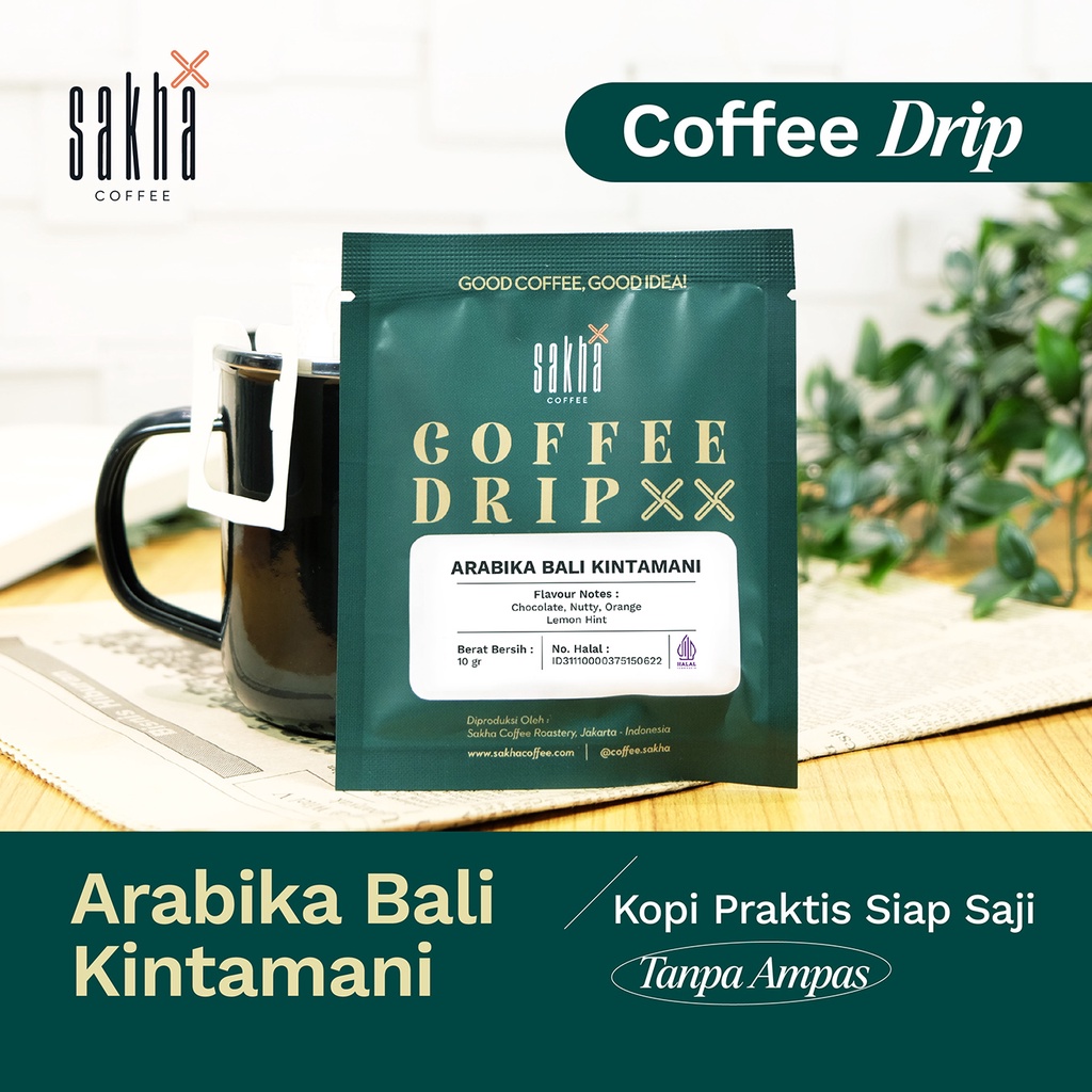 Drip Bag Coffee Arabica Bali Kintamani Pure Arabica Coffee Ready To ...