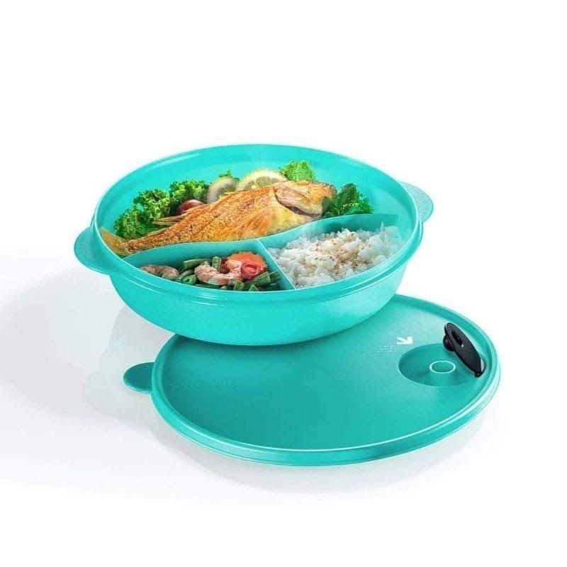 (Ready Stock ) Tupperware Microwaveable Large Crystalwave Divided Dish ...