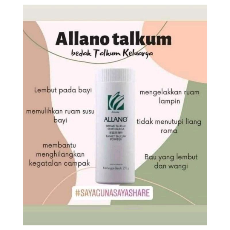 BEDAK TALKUM ALLANO SEKELUARGA AMWAY [ORIGINAL] HQ | Shopee Malaysia