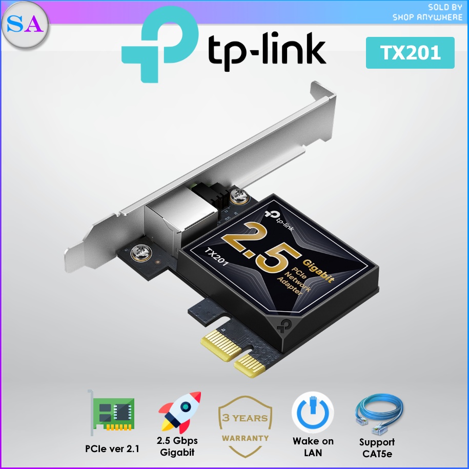 TP-Link TX201 2.5 Gigabit PCIe Network Adapter ( Internet Access / NAS ...