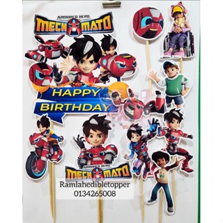 MECHAMATO READY STOCK DAN TOPPER CUSTUM CAKE TOPPER | Shopee Malaysia