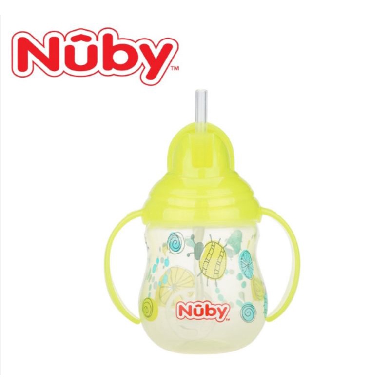 Nuby No Spill Flip N Sip 360 Weighted Straw Cup 9oz/270ml /Replacement Straw Available Single ...
