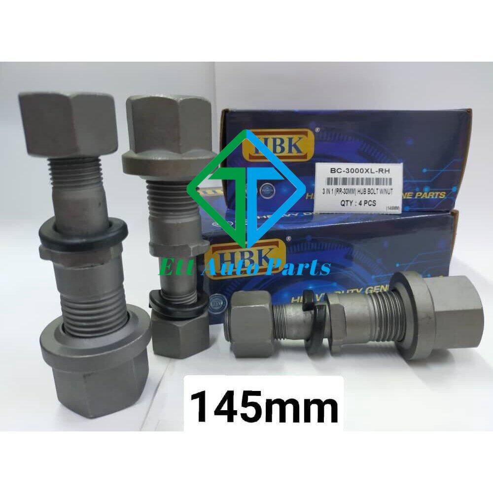 BC3000XL HINO NISSAN FUSO 145MM (REAR) WHEEL HUB BOLT LORRY TAYAR SCREW ...