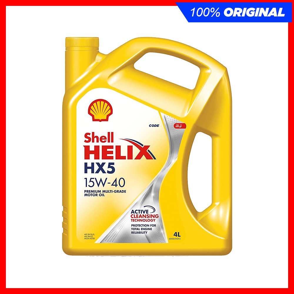 Shell Helix HX5 15W40 SN PLUS Engine Oil (4L) 15W-40 | Shopee Malaysia