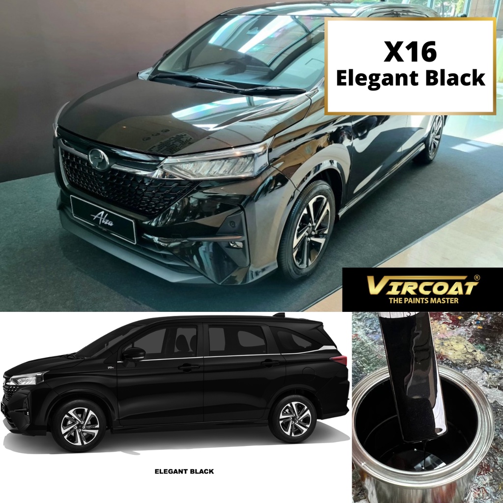 PERODUA ALZA X16 Elegant Black Metallic- 2K Paint / Cat Bancuh Kereta ...