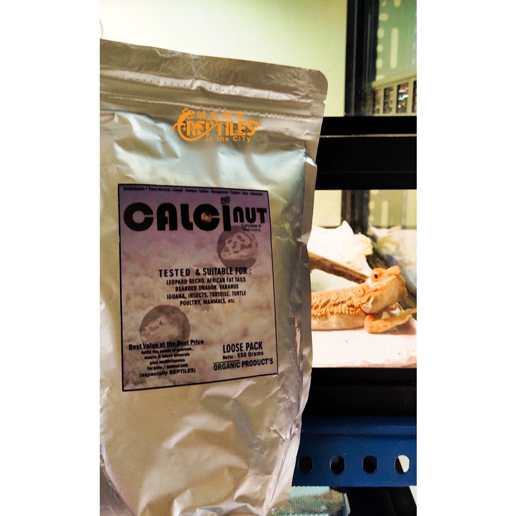 CALCINUT Reptile Calcium Supplement with Multivitamin and Probiotic ...