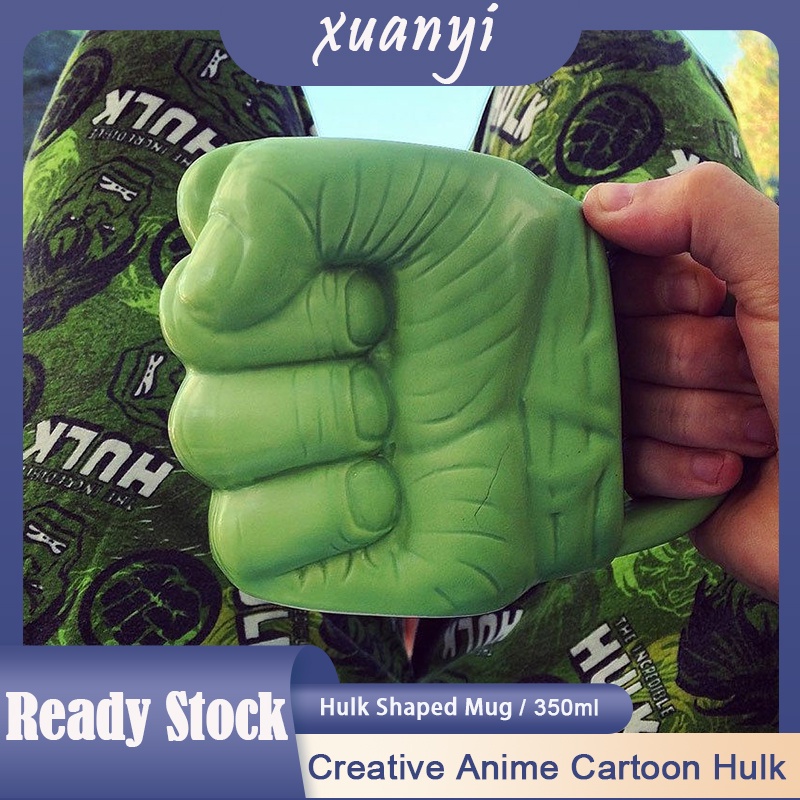 Creative Anime Cartoon Hulk Fist Ceramic Mug Hulk Coffee Mug Hulk ...