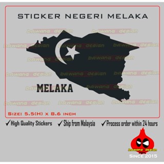 Sticker Negeri Melaka Peta/Map | Shopee Malaysia