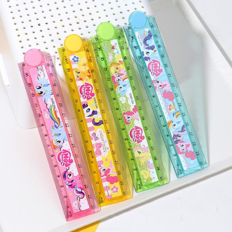 [ST-GR MY] Fancy Folding Ruler 15CM To 30CM 9095 Little Pony Mickey ...