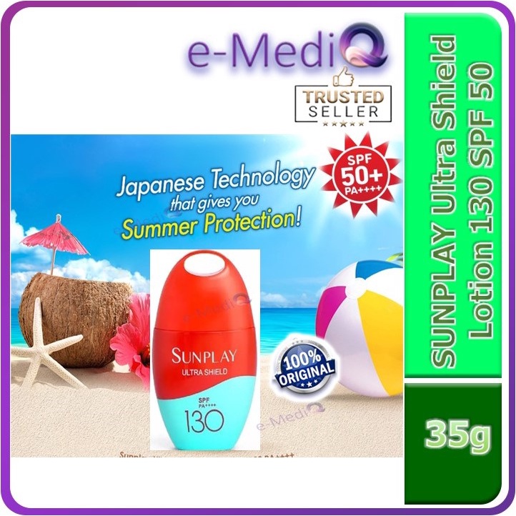 SUNPLAY Ultra Shield 130 Lotion SPF50+ [Outdoor | Face & Body ] 35g ...
