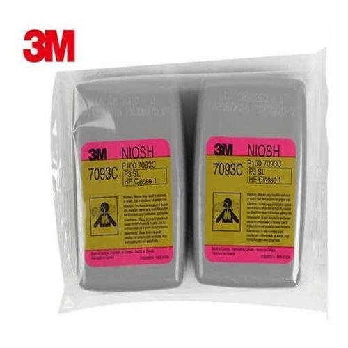 3M 7093C P100 Hydrogen Fluoride Cartridge/Filter for Reusable ...