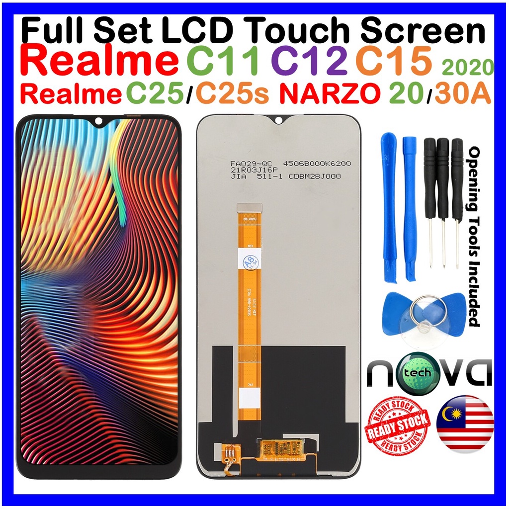 ORI NOVA Brand Full Set LCD Touch Screen for REALME C11 / C12 / REALME C15 / REALME C25 REALME ...