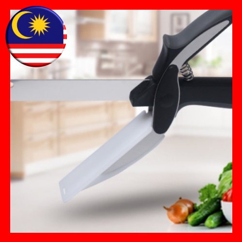 [ Local Ready Stocks ] Clever Cutter 2 IN 1 Kitchen Knife and Chopping ...
