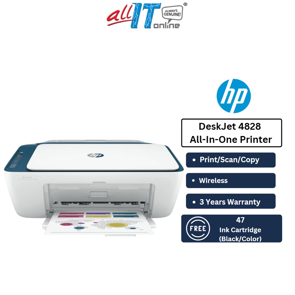 HP DeskJet Ink Advantage Ultra 4828 All-in-One Printer | Shopee Malaysia