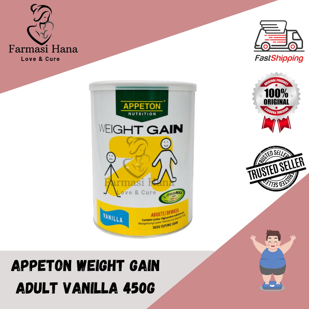 Appeton Weight Gain Adult Vanilla 450g | Shopee Malaysia