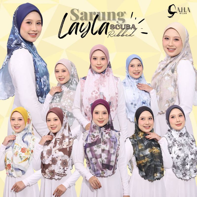 New Design/Tudung Sarung Layla Scuba | Shopee Malaysia