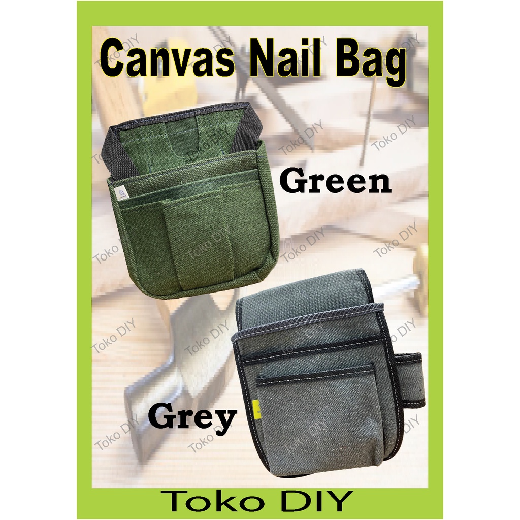 PORTABLE WAIST TOOL BAG BELT CARPENTER NAIL POUCH HARDWARE TOOL KIT ...