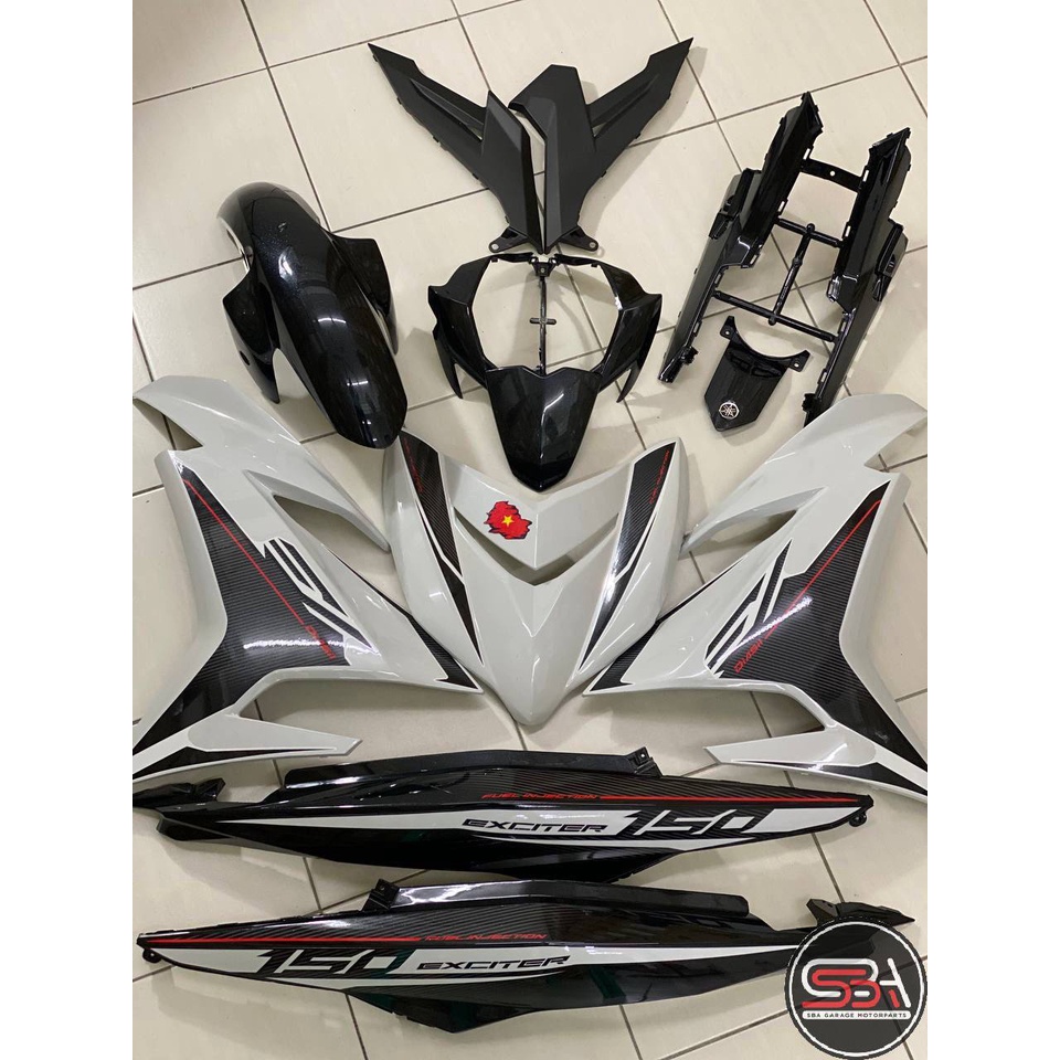 COVERSET BODYSET YAMAHA Y Y15 Y15ZR V1 V2 WHITE RC VIETNAM EDITION ...