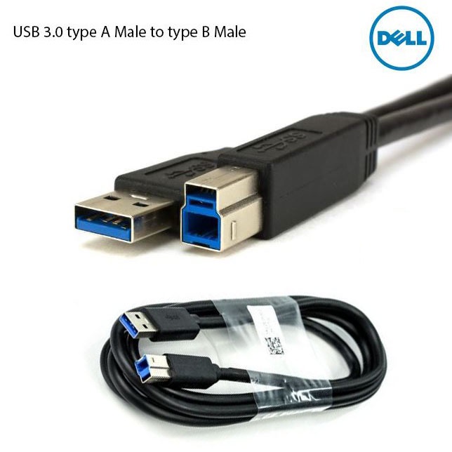 New Dell Original USB 3.0 Type a to B Monitor Dock Docking Printer HDD ...