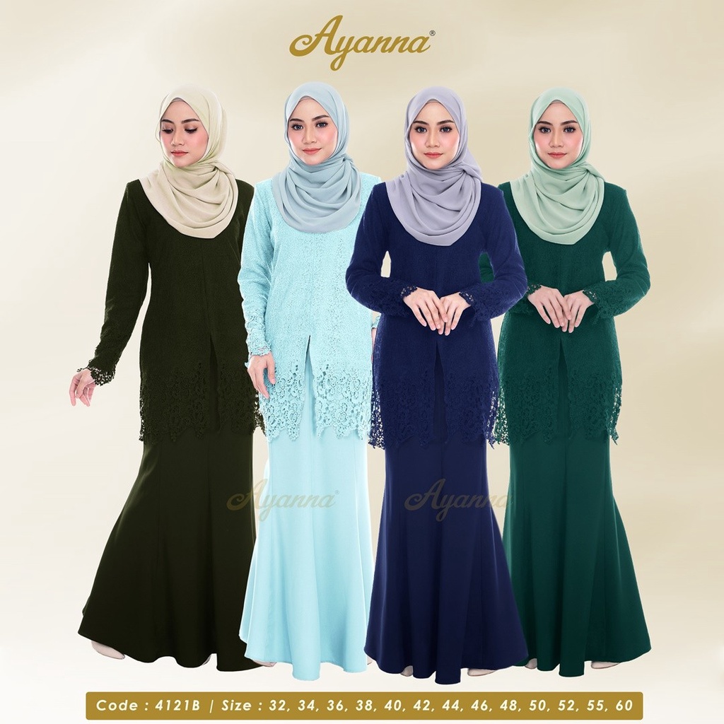 Baju Kurung Plussize: Sofea Lace Kurung (4121 part 2) saiz 32 - 60 | Sedondon Raya 2023 Ibu ...