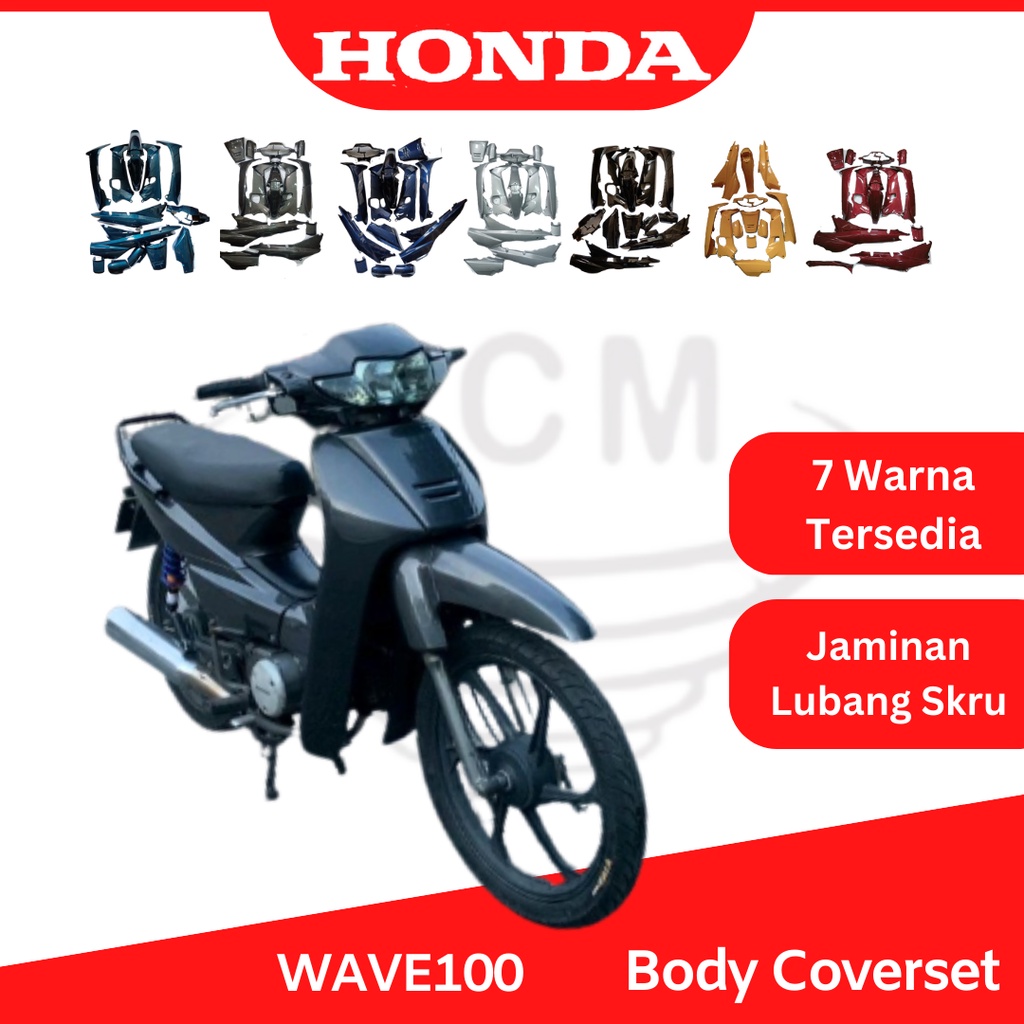 HONDA Wave100 Full Body Cover Set Kit Bodyset Caver Kaver Color Parts ...