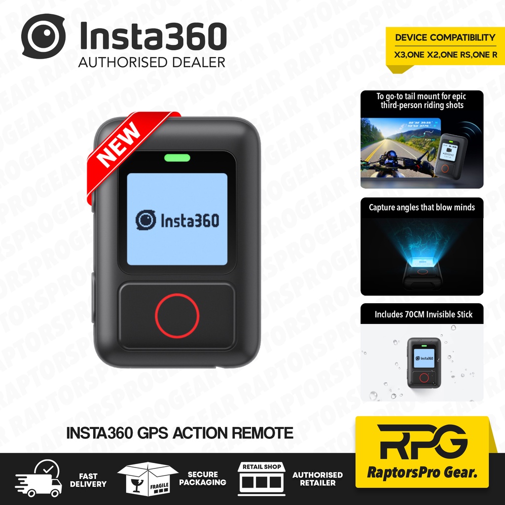 [NEW VERSION] - Insta360 GPS Action Remote/GPS Smart Remote (ONE X2/X3 ...