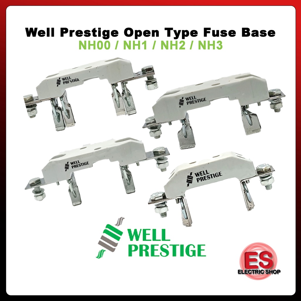 Well Prestige OPEN type Fuse Base, 1 Porcelain ( NH00 / NH1 / NH2 / NH3 ...