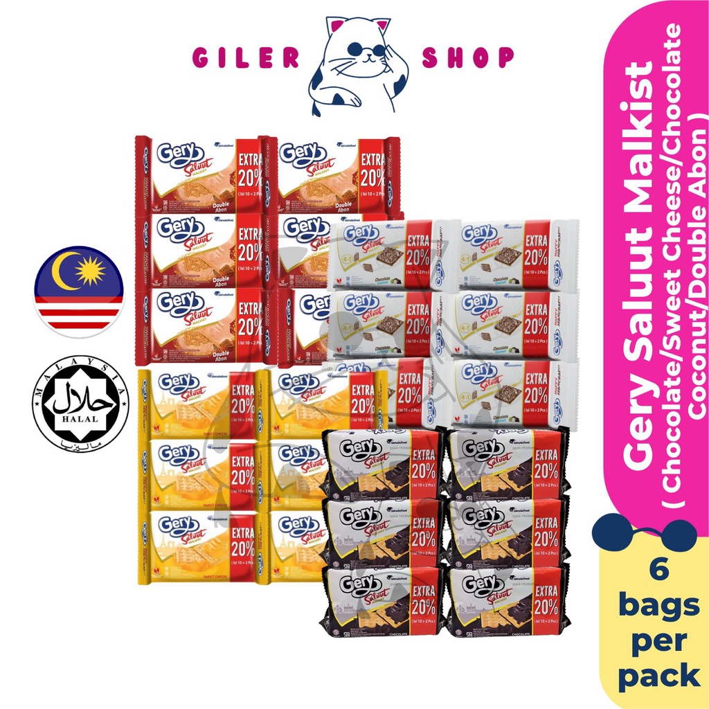 Gery Saluut Malkist 6packs per bag Sweet Cheese Chocolate Coconut ...