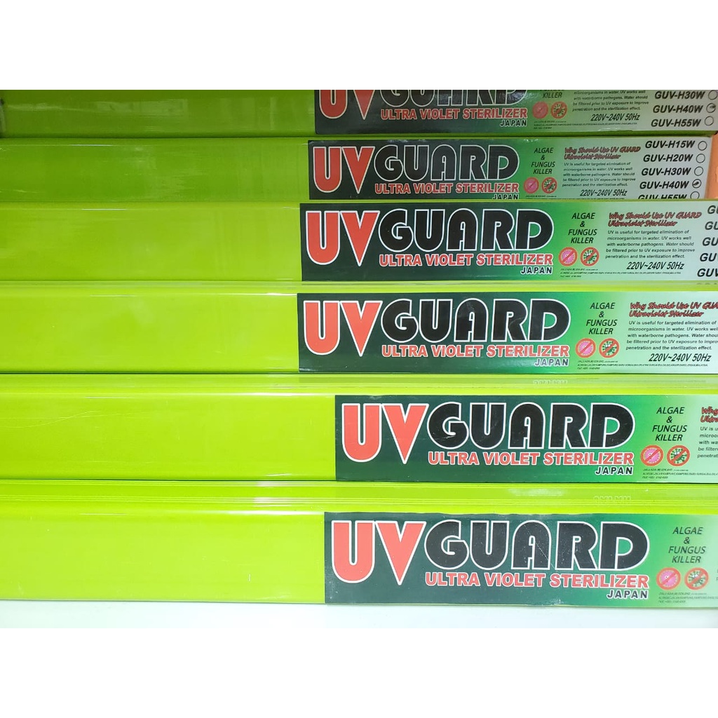 UV GUARD Aquarium Pond Water Treatment Sterilizer Disinfectant Ultra ...