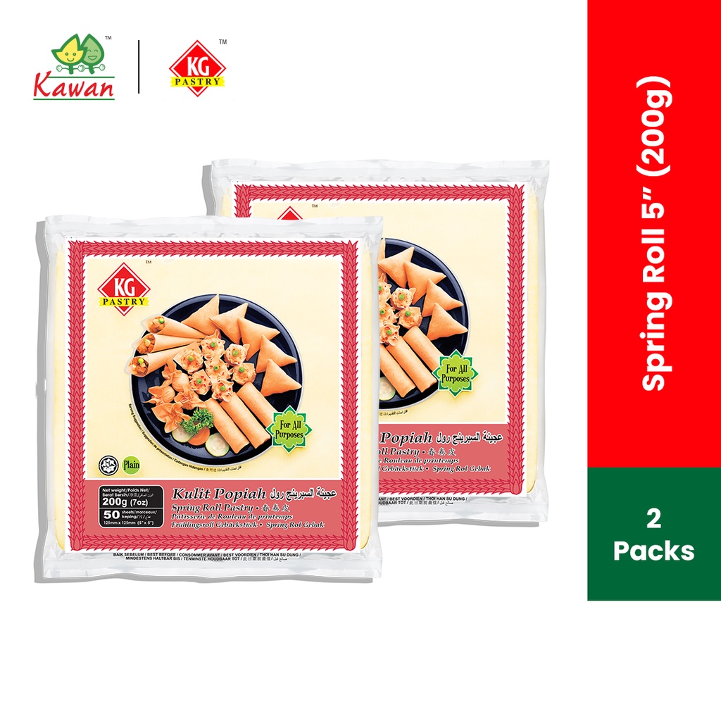 KG PASTRY Spring Roll Pastry 5" (50 pcs - 200g) | Shopee Malaysia