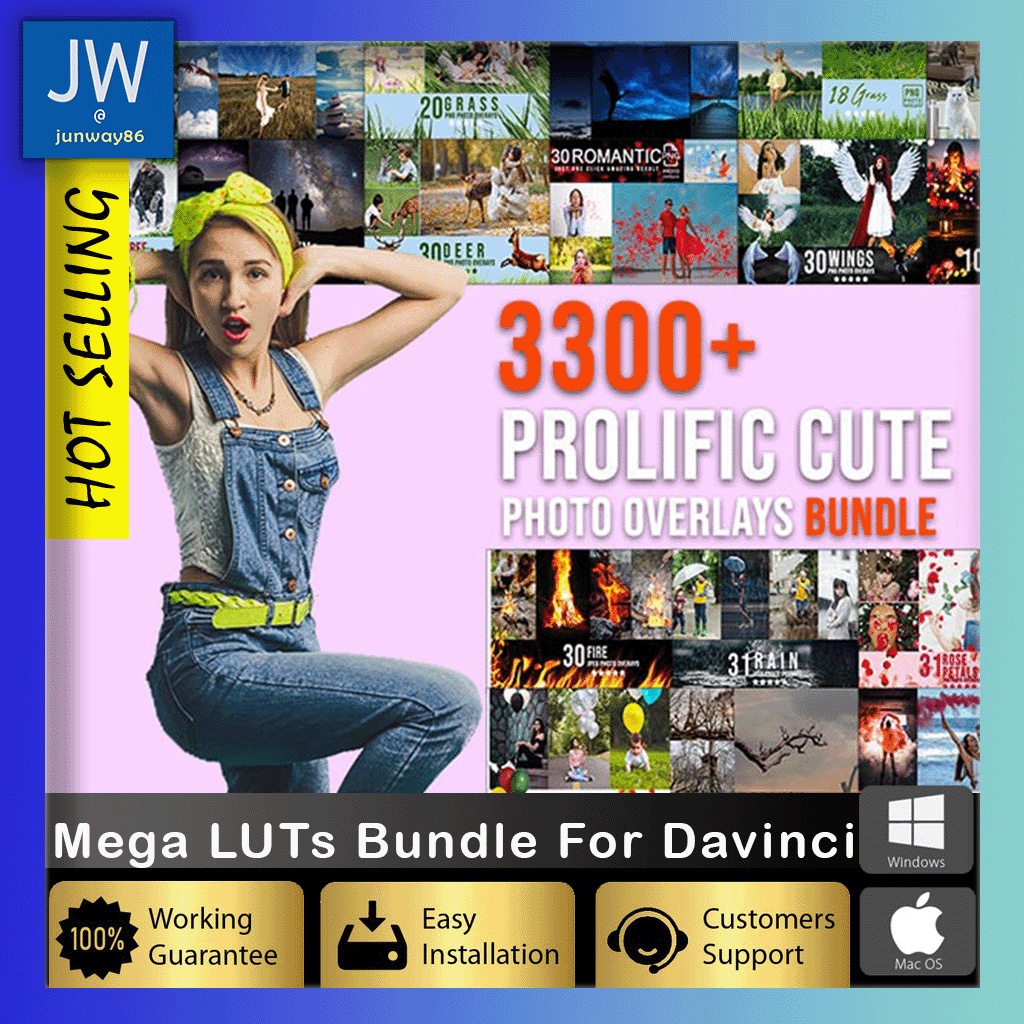 3300+ Prolific Overlays Bundle | Photo Overlays To Give You A Creative ...