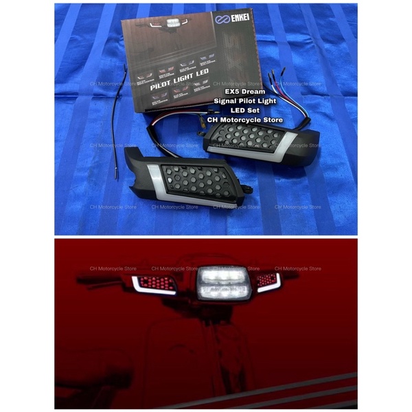 EX5 Signal Pilot Light LED Mata Gaban Enkei Viss Red White Blue Eye Bar ...