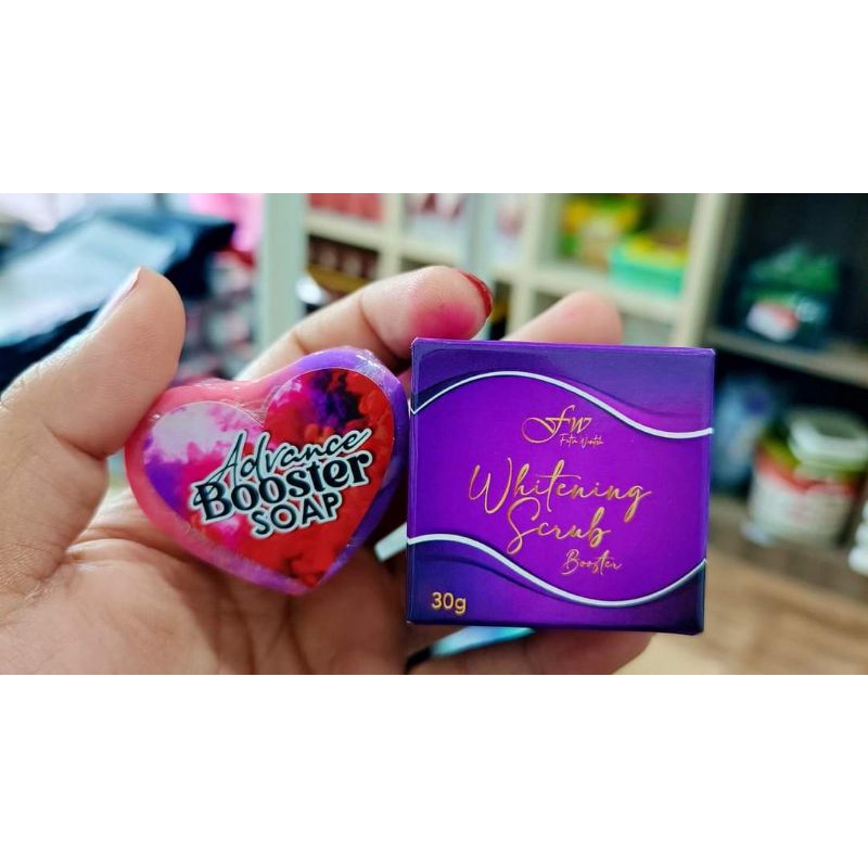 Advance Booster Soap & Whitening Booster Scrub by Fatin Wanteh | Shopee ...