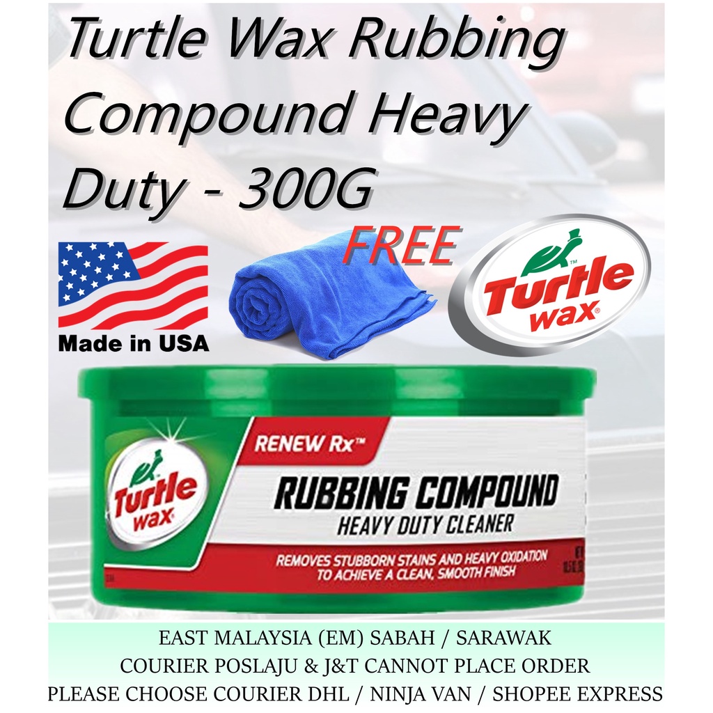 (100% Genuine Product) Turtle Wax Rubbing Compound Heavy Duty Cleaner ...