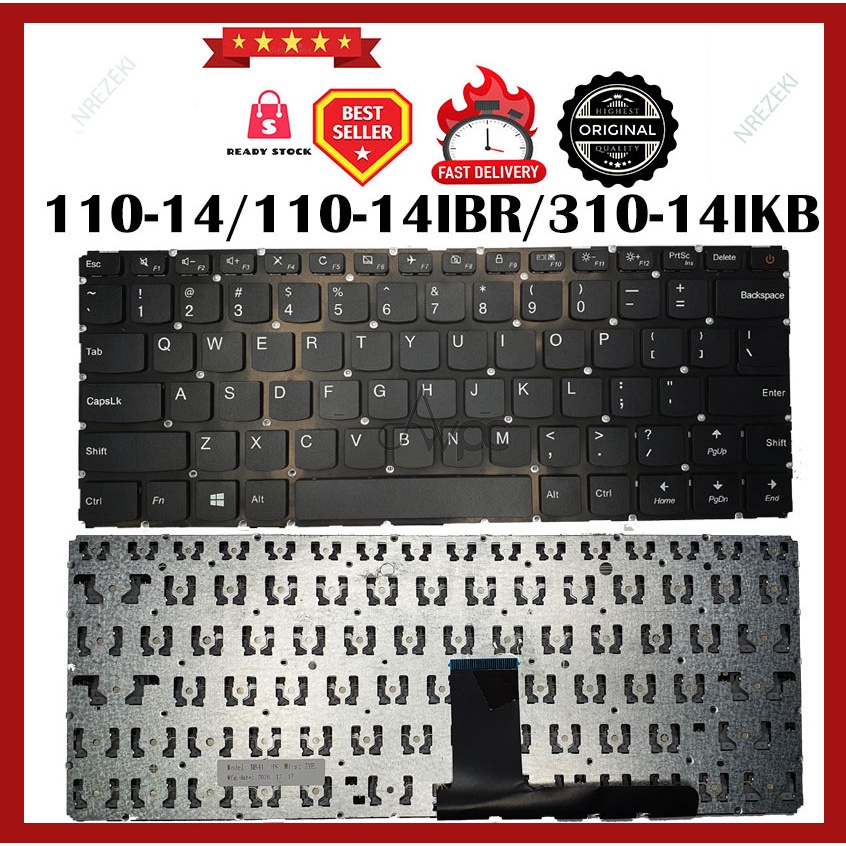 Lenovo Ideapad 110-14 110-14AST Series Replacement Keyboard / Lenovo ...