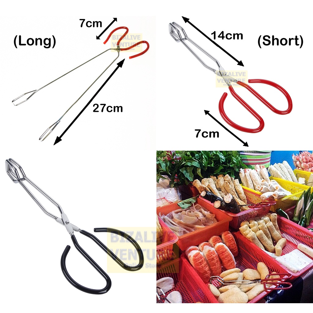Multi Functional Scissor Food Tong | Charcoal Clipper | Kuih Tong ...