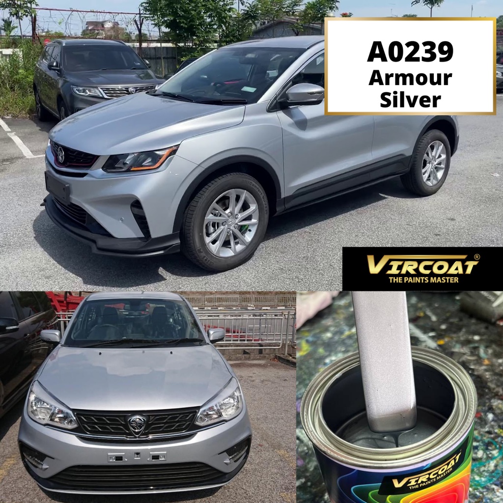 PROTON PERSONA Amour Silver II A0239 Oem Factory Colour 2K Cat Kereta ...