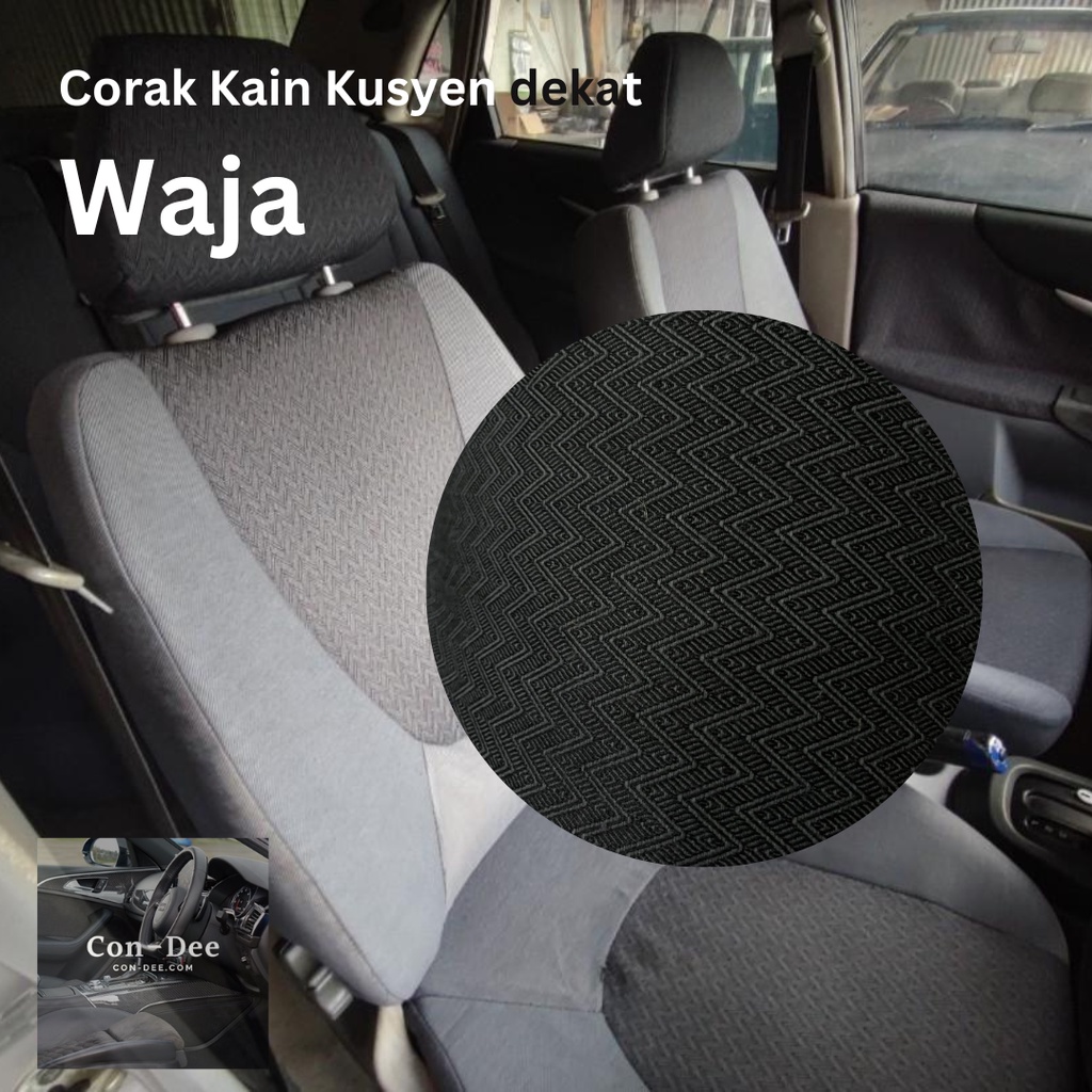 Kain Kusyen serupa Waja Ori Center Seat utk car interior, kusyen kereta ...
