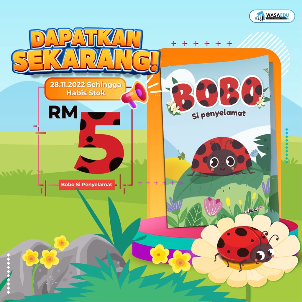 BOBO SI PENYELAMAT CERITA PENDEK BUKU BELAJAR MEMBACA PRA SEKOLAH /PRE ...
