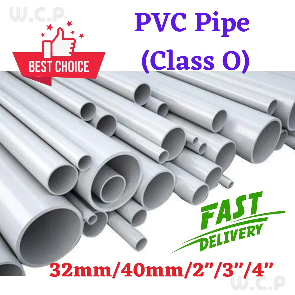 PVC Pipe/PVC Water Pipe Class O (3"/4") {NON SIRIM} | Shopee Malaysia
