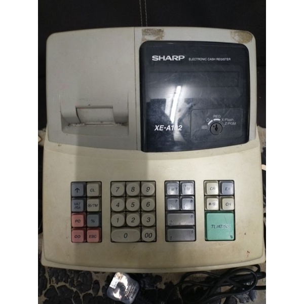 USED SHARP CASH REGISTER MACHINE XE-A102 (WITHOUT KEY) | Shopee Malaysia