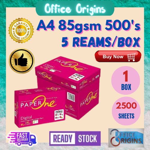 PaperOne A4 Digital Paper 85gsm 2500 Sheets [5 Reams] Premium Digital ...