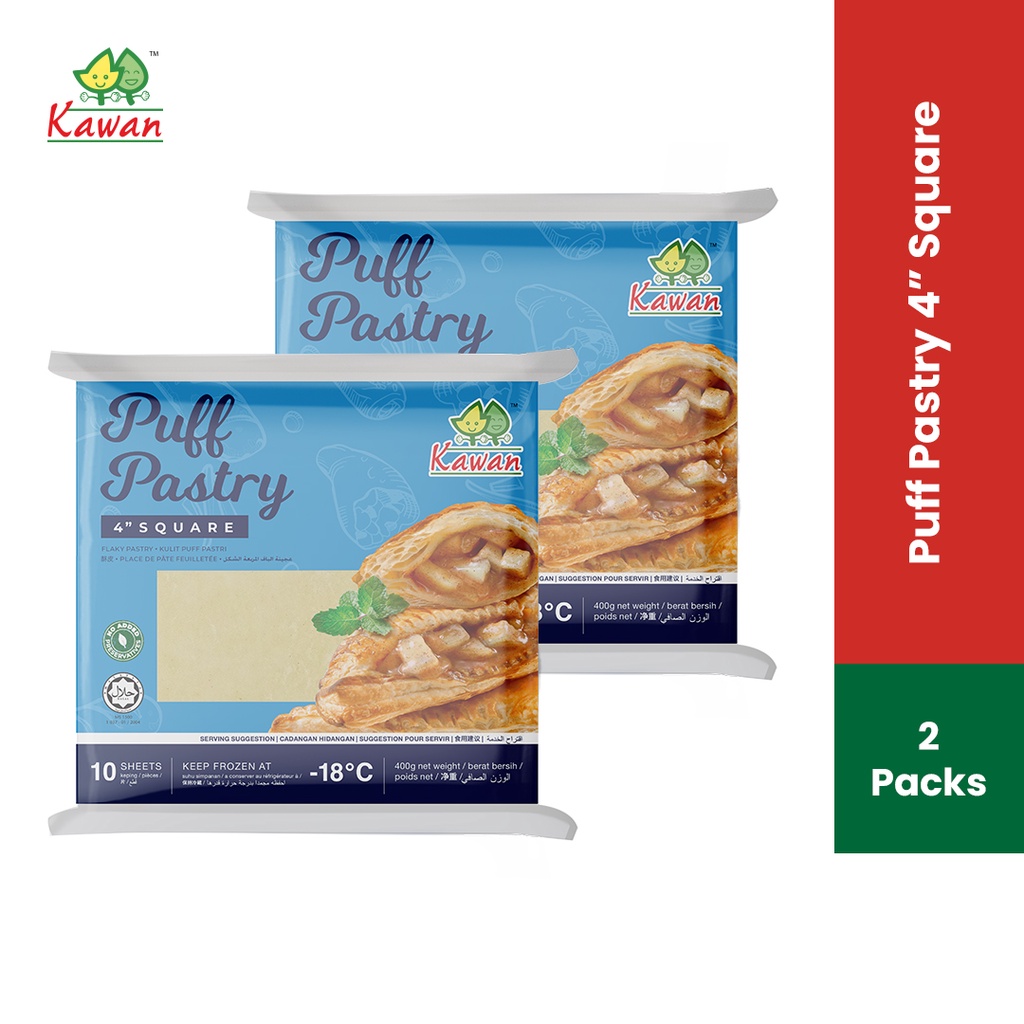 KAWAN Puff Pastry Square 4" (10 pcs - 400g) | Shopee Malaysia