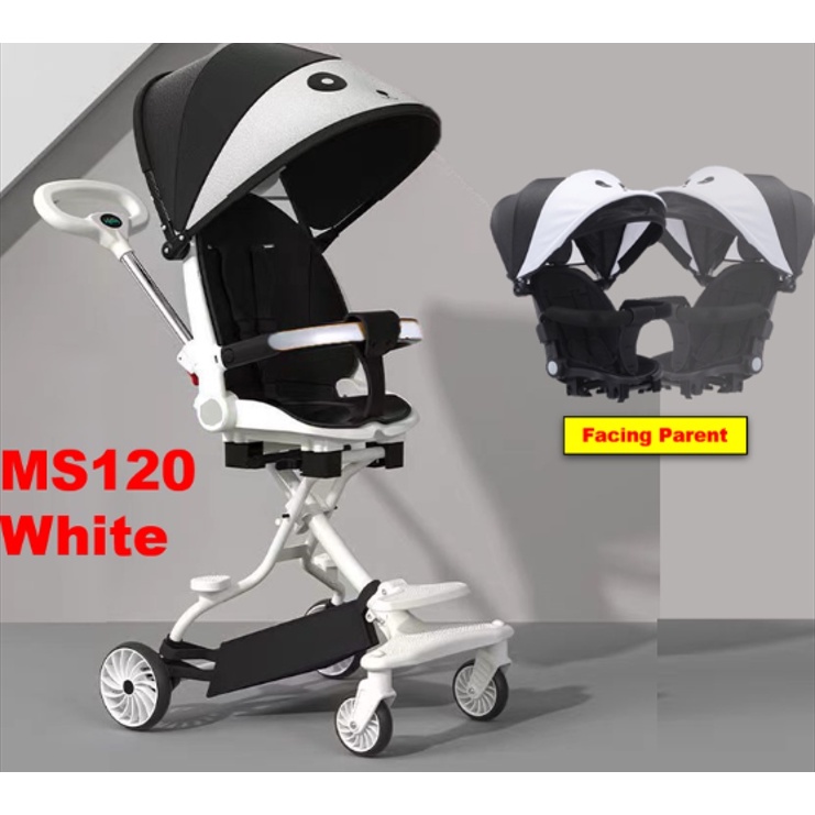 MIKUBI 2 Way Magic Stroller With Seater Adjustable Flat Recline ( MS120 ...