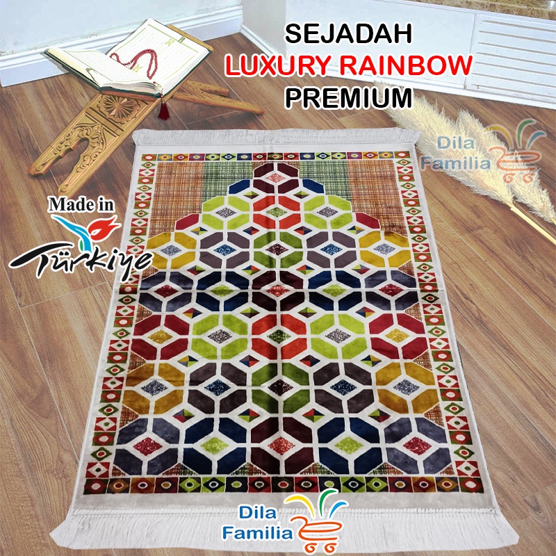 Sejadah Turki Luxury Rainbow Nikah Hantaran Kahwin Hadiah Corak Bunga ...